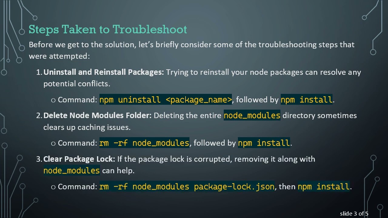 Resolving the Unrecognized command 