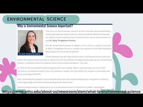 Environmental Science. Lesson 1. Definition of Basic Terms