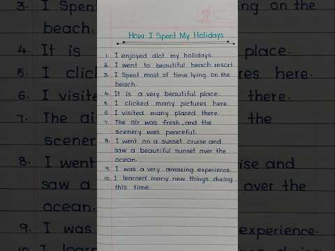 How I Spent My Holidays In English // #holidays