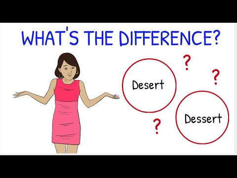 What’s the Difference: Desert / Dessert? English Vocabulary lesson