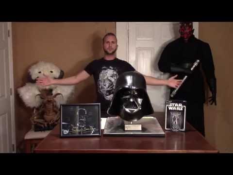 Star Wars Darth Vader efx Helmet Review Plus Autograph From Dave Prowse & Very Rare Figure!