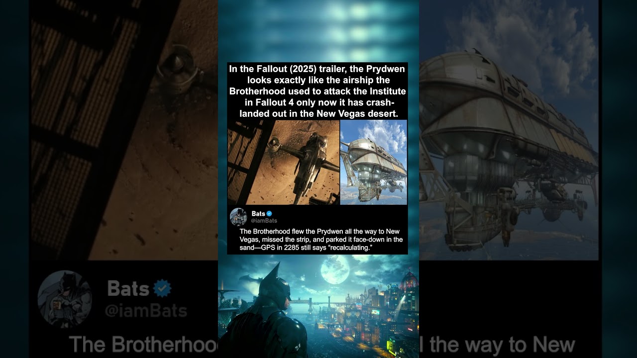 Prydwen Down! Fallout 2025 Trailer Shows Brotherhood Airship Crashed in New Vegas 😱🛩️