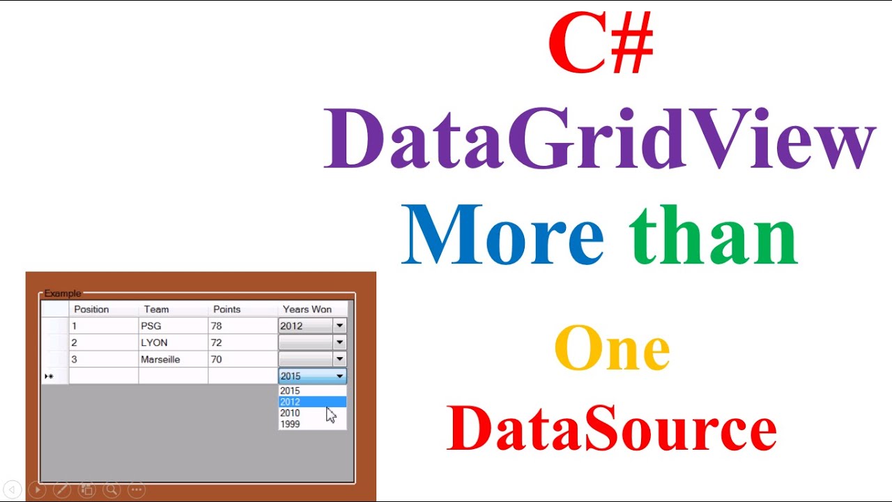 C# DataGridView - Bind to More Than One Data Source