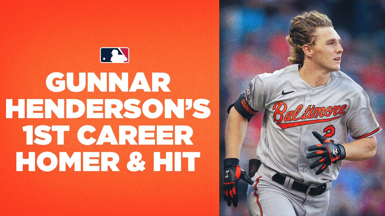 Gunnar Henderson Homers For His 1st Career Hit!