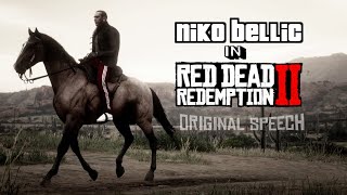 GTA4 Niko Bellic Time Travelled to RDR2 full gta4 speech at Grand Theft ...