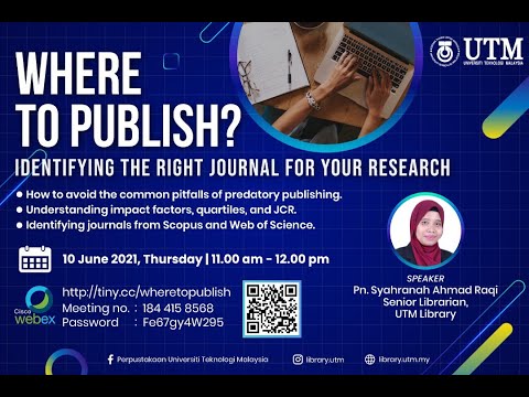 Where to Publish? Identifying the Right Journal for Your Research