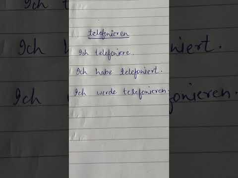 Telefonieren Verben #easygerman #languagelearning