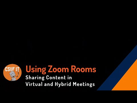 Zoom Conference Rooms: Sharing Content in Virtual and Hybrid Meetings