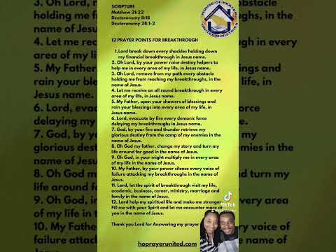12 powerful prayer points for breakthrough #breakthrough #prayer #declare #decree