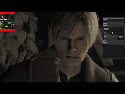 Resident Evil 4 RTX 4060 max settings, 4K + FSR + Pure Path Tracing + ASVGF/RTGI