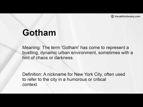 Gotham Meaning