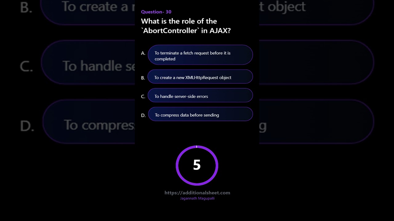 What is the role of the AbortController in AJAX
