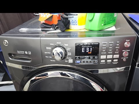 GE washer clearing error codes and diagnostic test cycle. Model GFW450SPM1DG