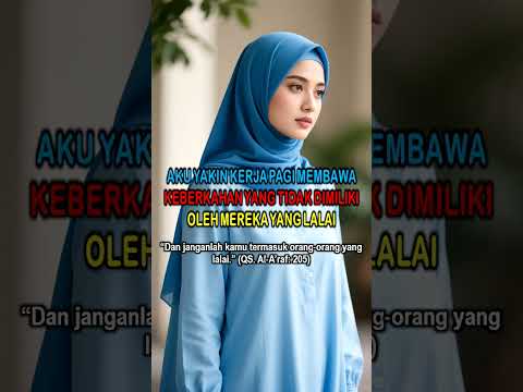 KERJA PAGI MEMBAWA KEBERKAHAN YANG TIDAK DIMILIKI OLEH MEREKA YG LALAI #feedshorts #quotes #afirmasi