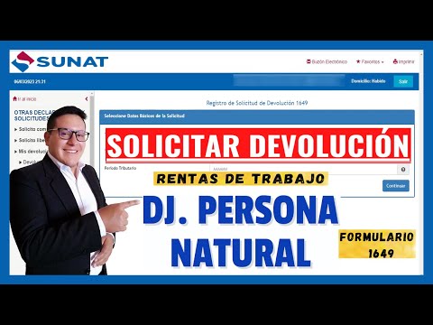 🔴Presentar la Solicitud de DEVOLUCIÓN de RENTA en la Declaración Jurada Anual Persona Natural 2023