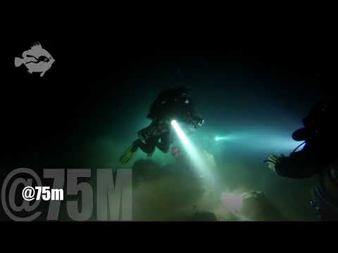 SCUBA diving Advanced Mixed Gas Dive to 75m at the National Diving and Activities Centre (NDAC)