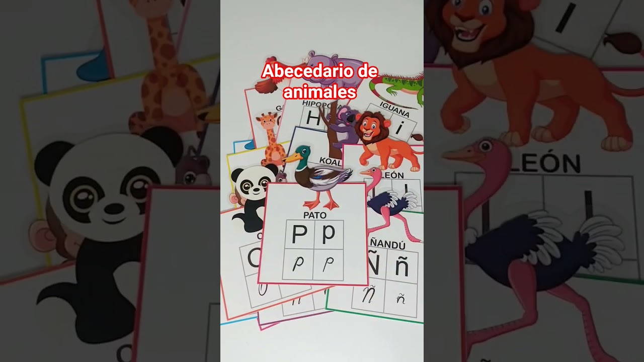 aprendemos todas las letras de abecedario con animales!! disponible para imprimir en mí web