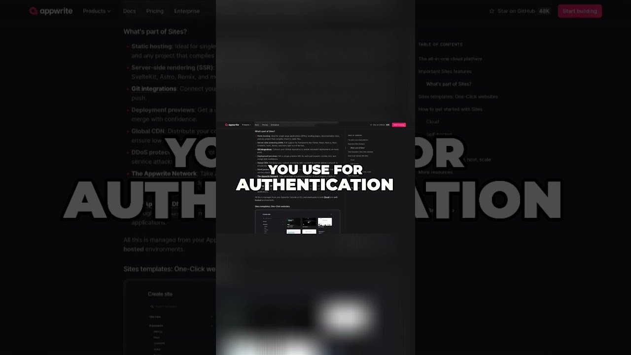 Appwrite Sites: self-hostable, open source, full-stack platform