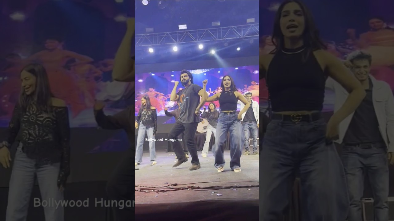 😍 #arjunkapoor and #bhumipednekar dancing on #gorihaikalaiyan song to promote #merehusbandkibiwi