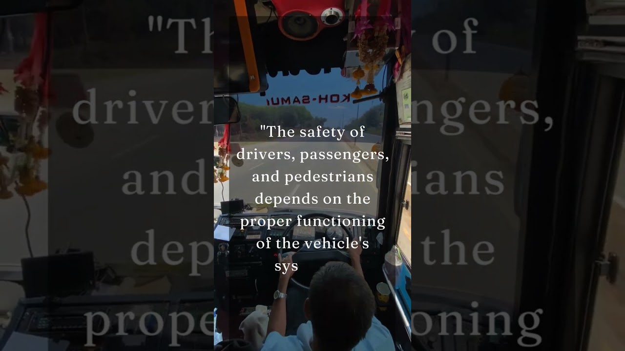 Importance of vehicle maintenance and how it can impact safety