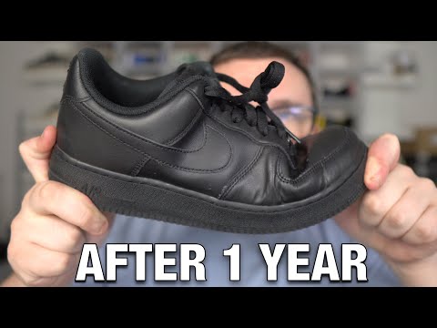 I Wore the BLACK NIKE AIR FORCE 1 Everyday for a YEAR! (Pros and Cons)