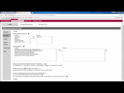 How to Localize the New SFX Journal Search and AZ List