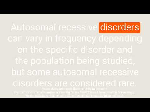 Mastering Autosomal Recessive Inheritance: A Q&A Study Guide for USMLE Step 1 Exam
