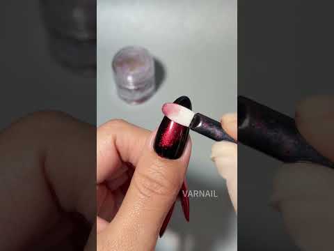 Would u like to Wear This Ruby Red Chrome Nails? #nails #holidaynails #naildesigns #nailart