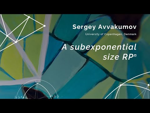 Sergey Avvakumov "A subexponential size RP^n" | Big Seminar