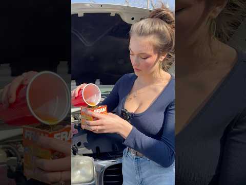 Changing the oil in my 2005 GMC Yukon XL continued! #rachelpizzolato #cargirl #oilchange @gmc