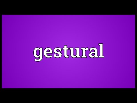 Gestural Meaning