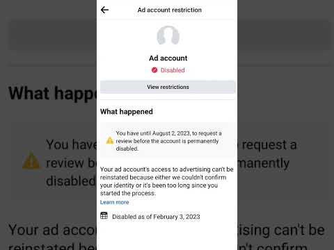 my facebook ad account disabled what to do help me || my facebook ad account disabled||🙏