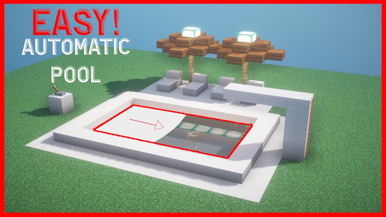 Minecraft: How to Build a Automatic Pool - Minecraft Builders