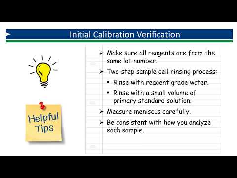 Method 334.0: Initial Calibration Verification for the Grab Method