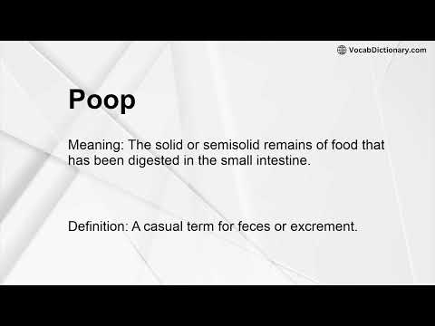 Poop Meaning