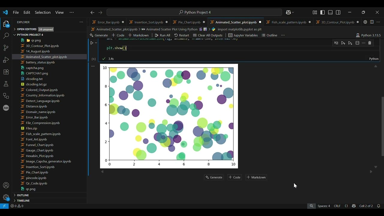 Create Amazing Animated Scatter Plots in Python | Matplotlib Animation Tutorial
