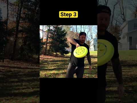 Crazy Frisbee Flick Trick Throw Tutorial #shorts #trickshots #tutorial #frisbee #trickshot #howto