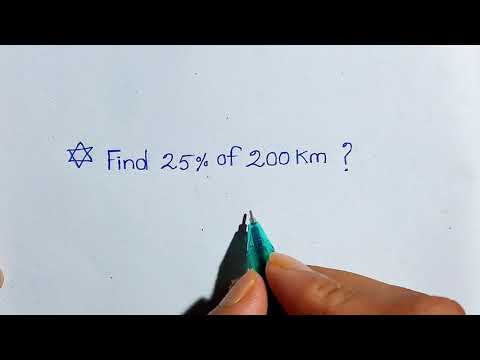 πππβοΈFind 25% of 200 km ?