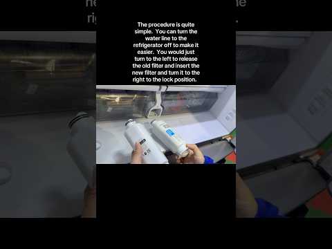 How to change and authenticate your Samsung refrigerator water filter