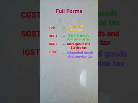 full forms of gst | cgst | sgst | igst #fullform #gk #yt #quiz#fullforms