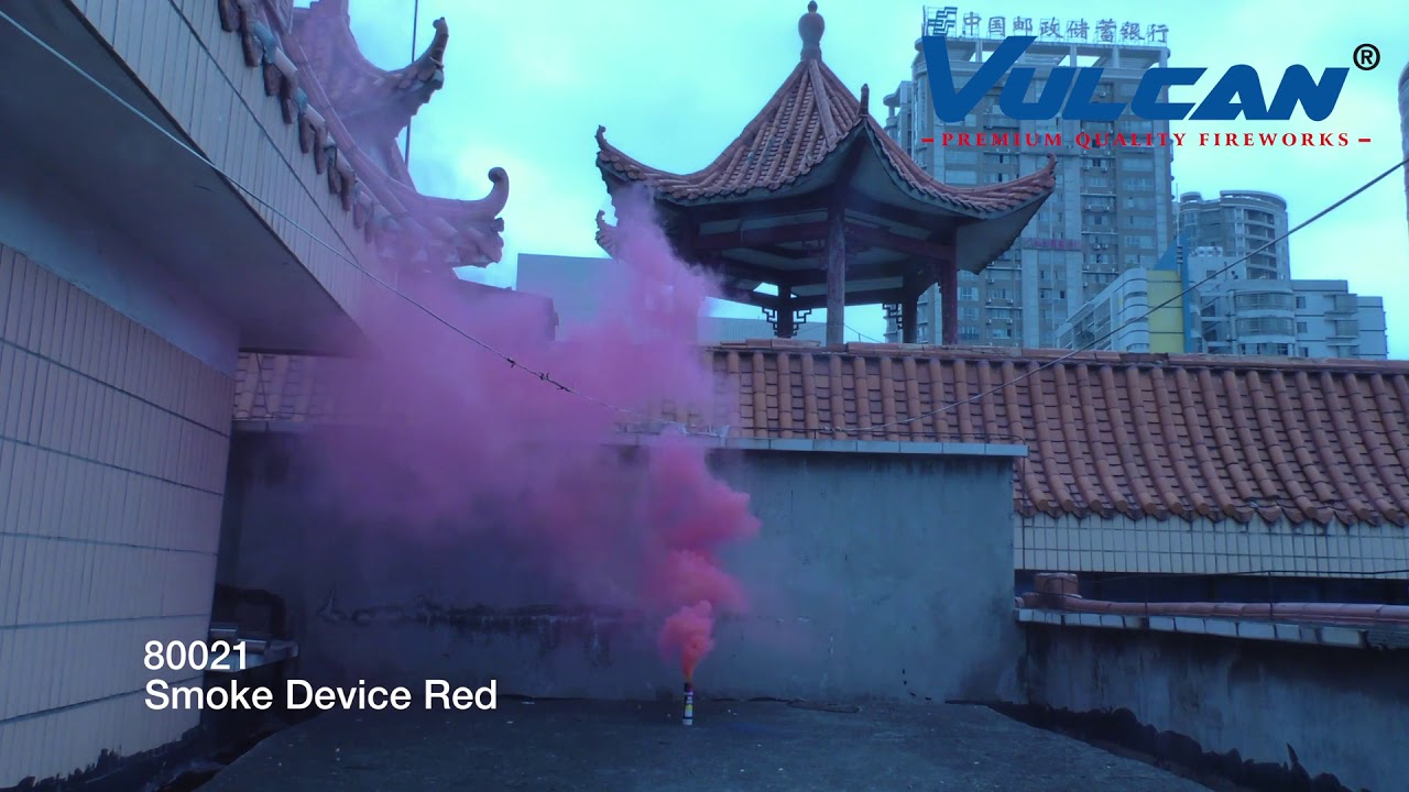 Smoke Device Red - Vulcan Fireworks - Vulcan Europe Vuurwerk