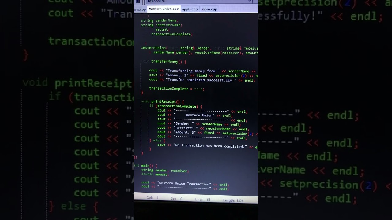 western union c++ #codelife #codemasters #coderstokyo #codinglife #codingninja #coders #code #coding