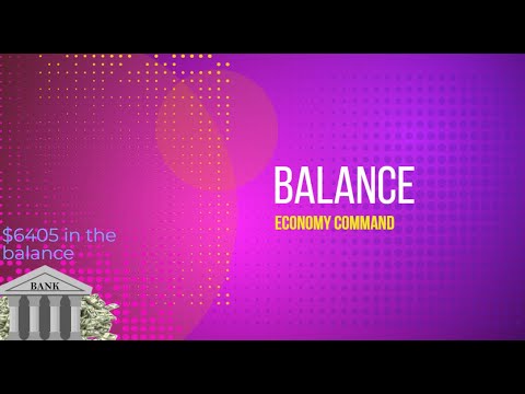 Balance Economy Command (Discord Bot Designer)