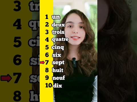 👽 Numbers 1-10 in French #frenchlanguage #learnfrench