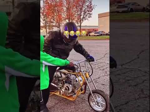 Unc got scared #minibike #billet #race #dragrace #engine #bikebuild #built #cc #bikelife