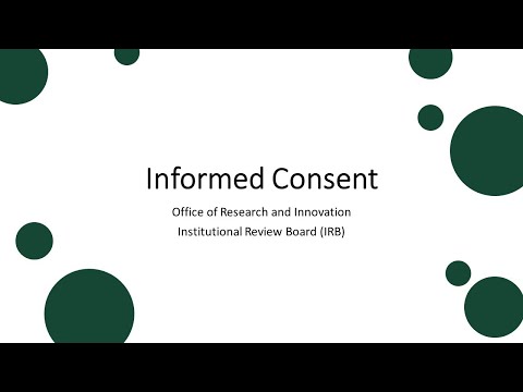 IRB - Informed Consent