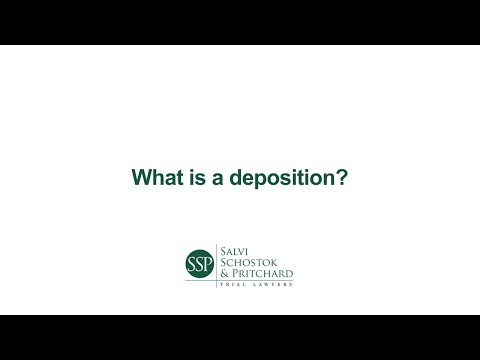 What is a deposition?