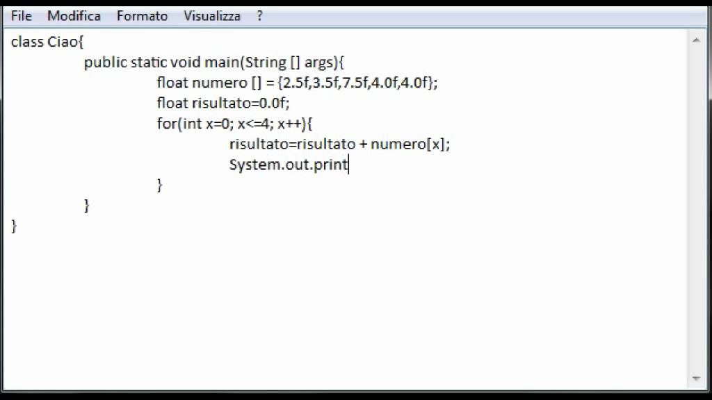java 24 - Float & Array
