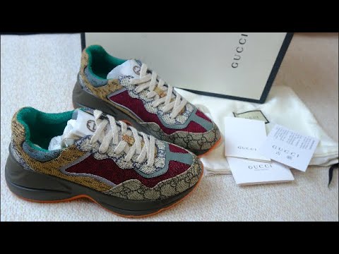 Gucci  GG Rhyton sneaker Unboxing & Review