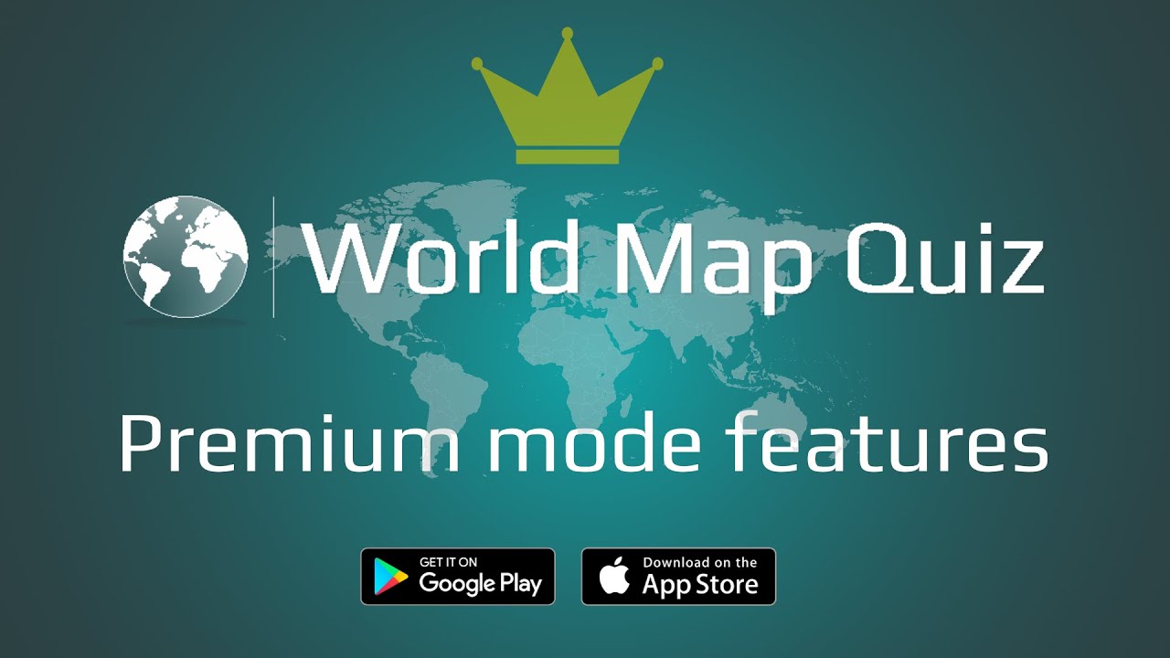 World Map Quiz - Premium mode features
